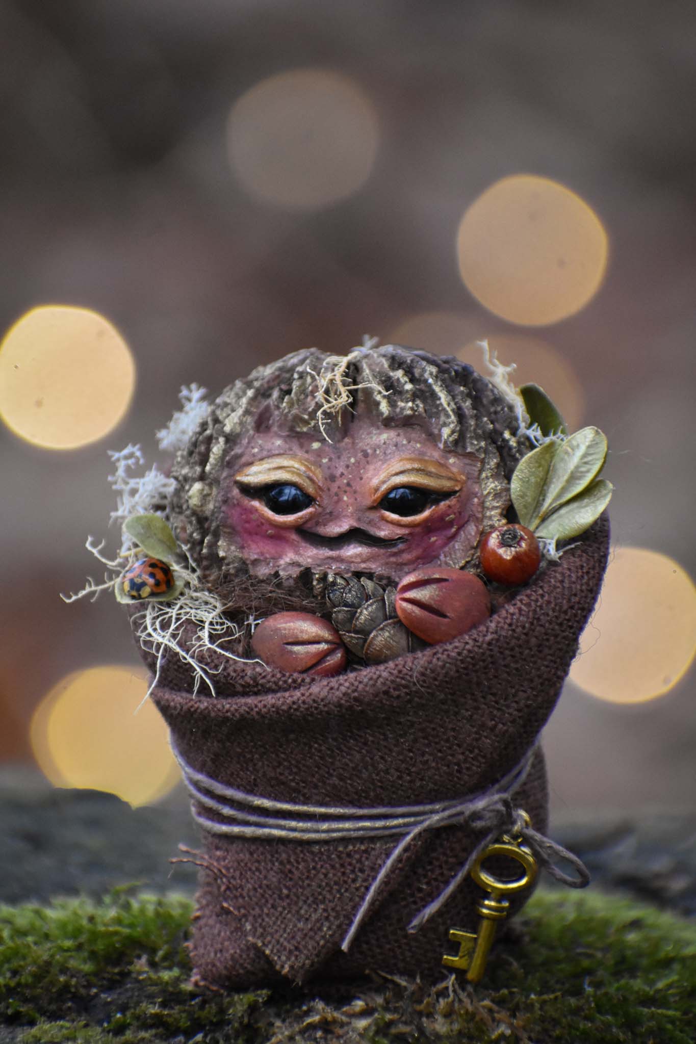 June Bug- Baby Walnut Sprite – Treehouse Creatures